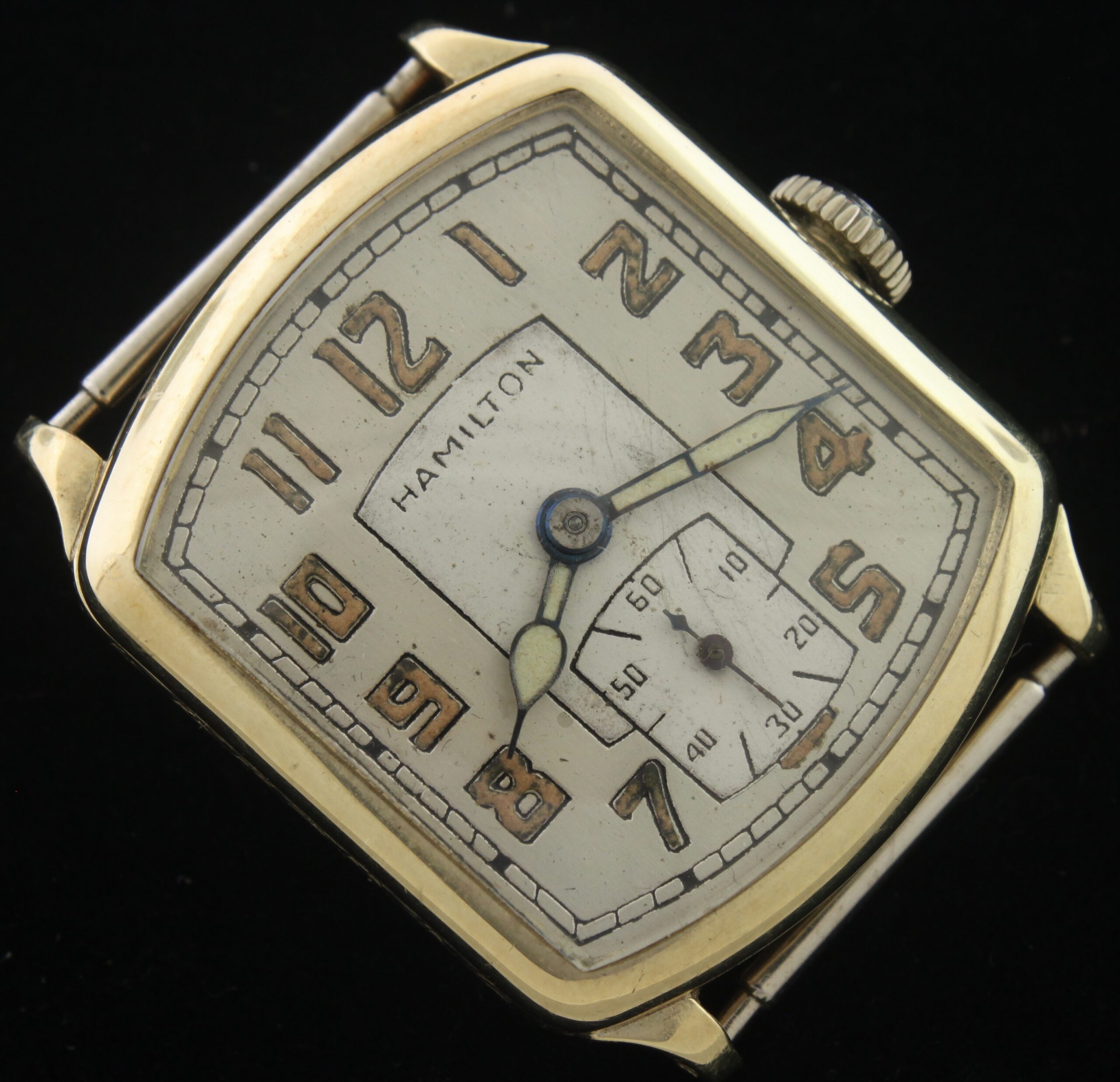 Hamilton TONNEAU Yellow Gold Wristwatch - The Illinois Watch